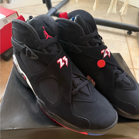Jordan | Shoes | Jordan Air 8 Retro In Black Red And White | Poshmark